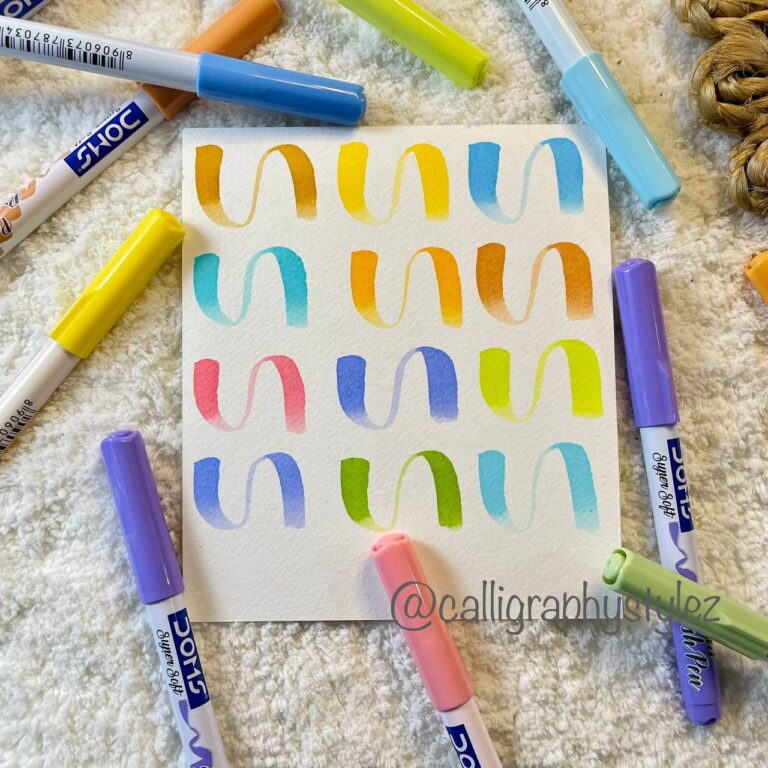 Doms Brush Pens (Pastel) – Calligraphy Stylez